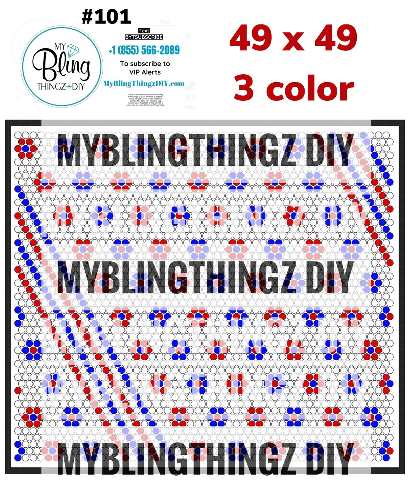 FREE Rhinestone Template No. 101 – MyBlingThingz DIY